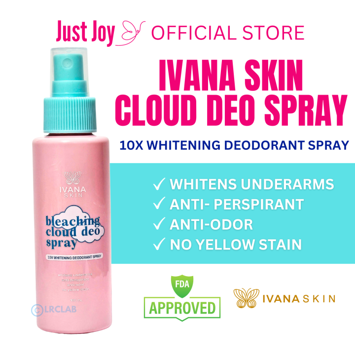 IVANA SKIN Bleaching Cloud Deo Spray Underarm Whitening Deodorant by ...