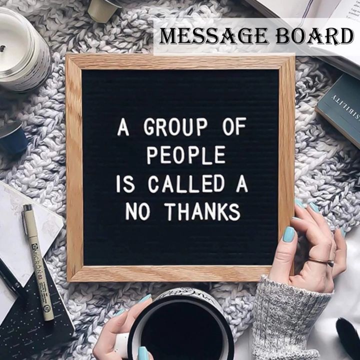 Felt Letter Message Board Wooden Message Board Whiteboards NO Stand ...