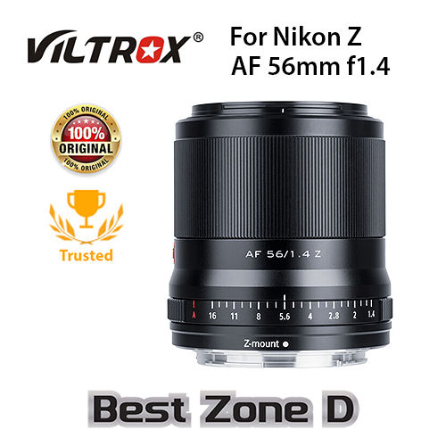Viltrox AF 56mm f1.4 Autofocus for Nikon Z APS-C Mirrorless Cameras (Black) | Lazada Singapore