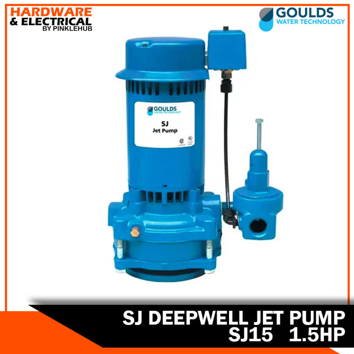 GOULDS DEEPWELL VERTICAL PUMP SJ15 1.5 HP Robust Jet Pump for Boosting and Delivering Water ...