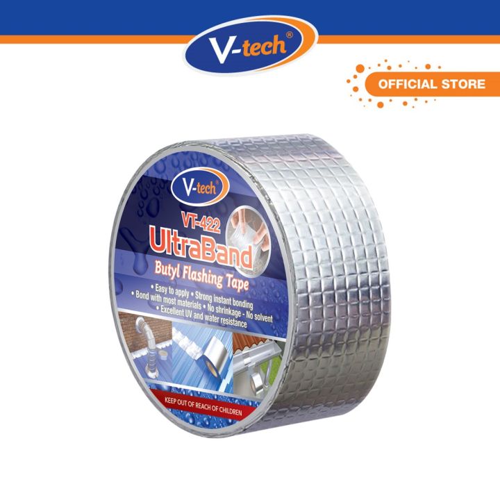 V-tech VT-422 UltraBand Butyl Flashing Tape (Grey Tape) | Lazada
