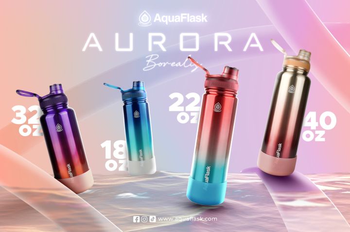 Aquaflask Vacuum Insulated Aurora collection (With Paracord and Boots ...