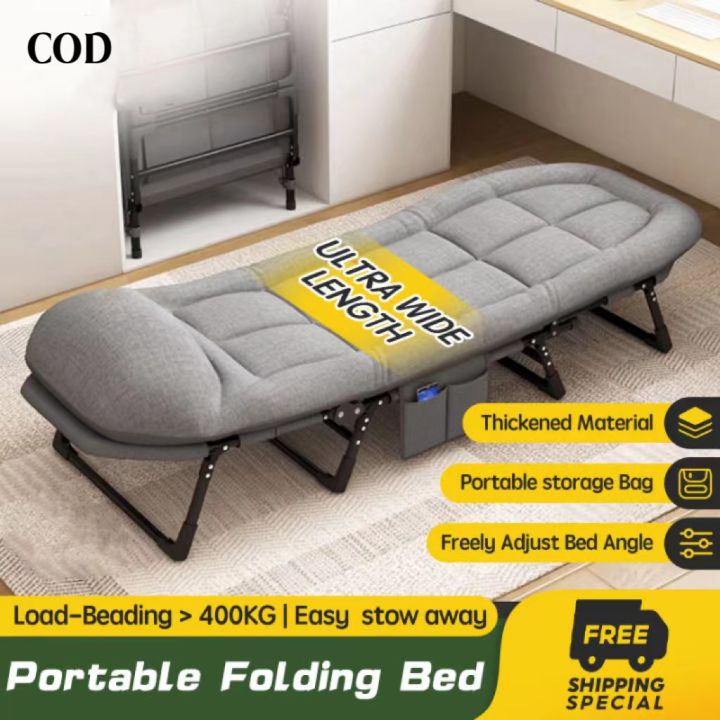 【COD/Ready Stock】Folding bed with foam single portable foldable bed ...