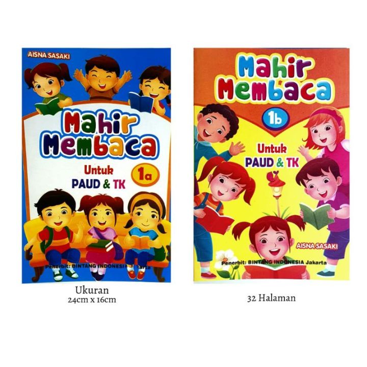 Buku Mahir Membaca 1A - 1B Untuk Paud Dan TK/Buku Belajar Anak | Lazada ...