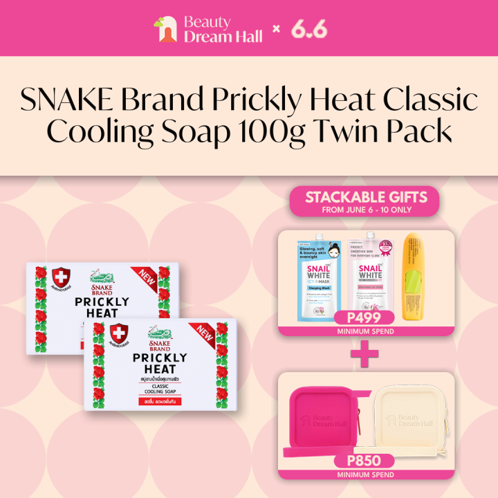 Snake Brand Prickly Heat Classic Cooling Soap 100g Twin Pack | Lazada PH