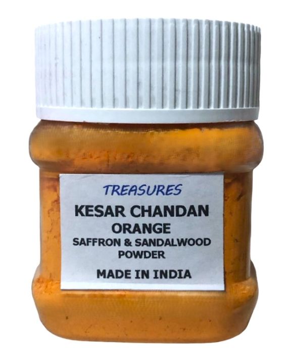 Treasures Kesar Chandan Tilak - Orange - Saffron & Sandalwood ...