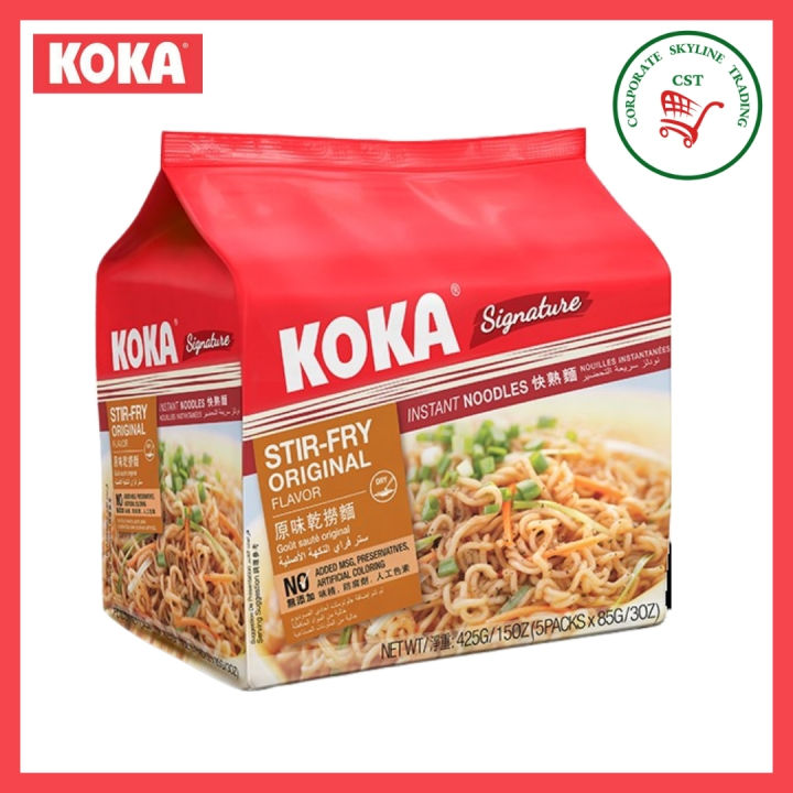 KOKA INSTANT NOODLES STIR FRIED ORIGINAL 85G X 5 PACKETS - MADE IN ...