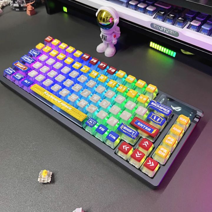 【Keycap Only】Gundam Keycap 116 Keys Four Side Transparent ASA Profile ...