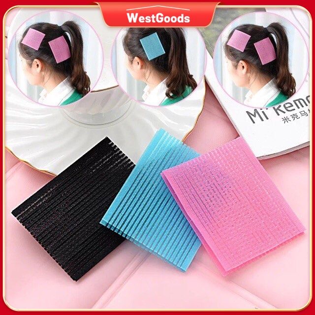Hair Velcro Pad Magic Paste Bangs Sticky Puffy Hair Sticker Clip Magic ...
