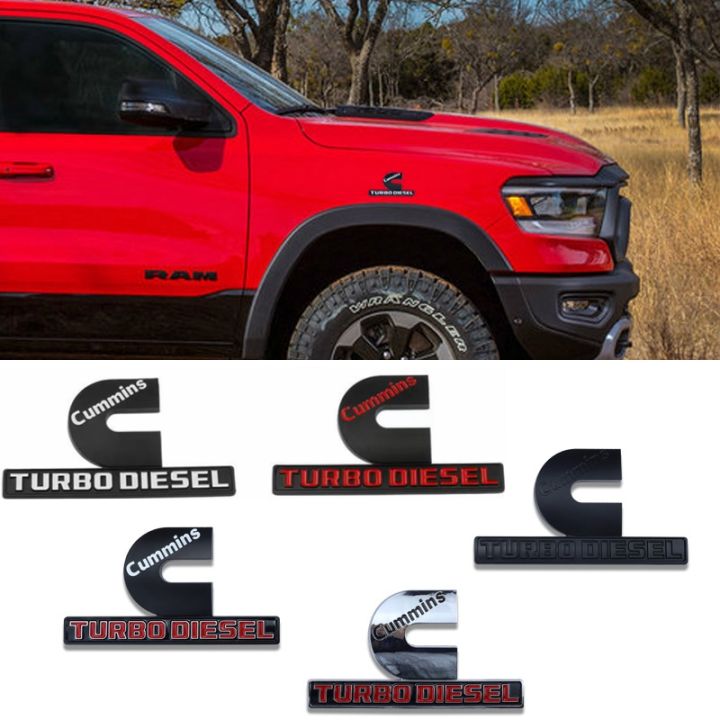 CUMMINS TURBO DIESEL emblem for Dodge RAM 1500 2500 rear trunk logo ...