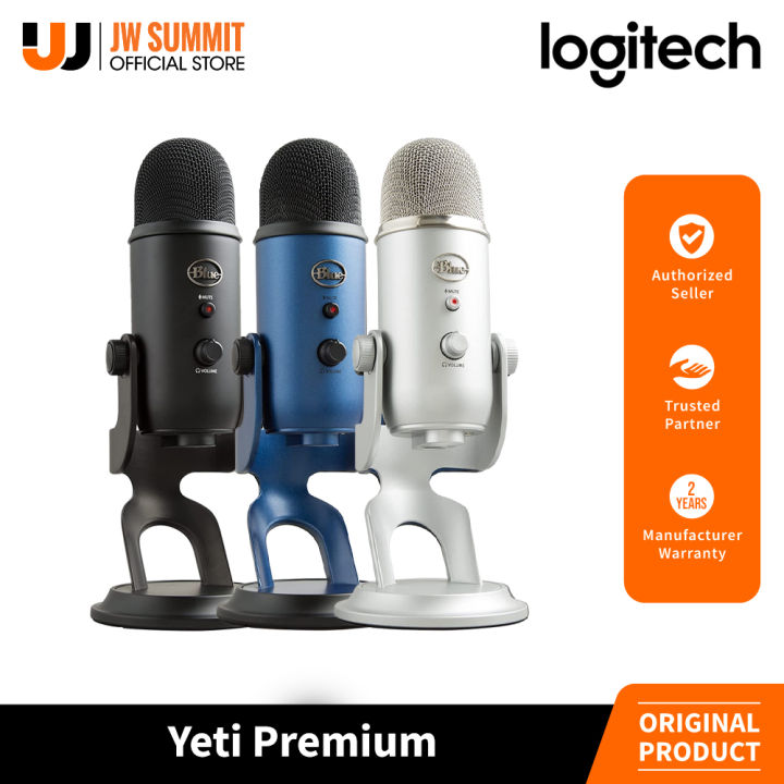 Logitech Blue Yeti Premium Multi-Pattern with Blue VO!CE USB Microphone ...