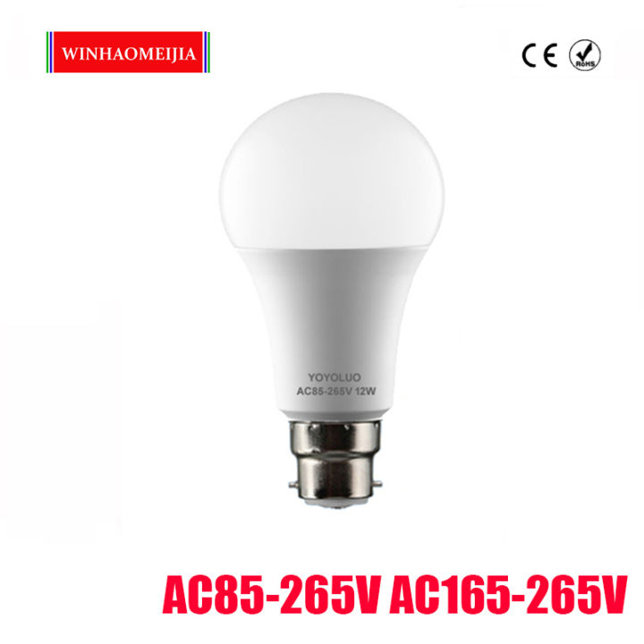 B22 LED Bulb Light Lamp Lampada 6W 9W 12W 15W 18W 21W Cold White Warm ...