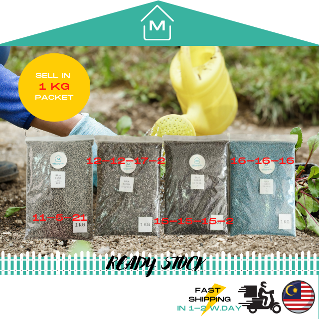 [1KG/PKT] Repack Sebatian Imported Compound Fertiliser | Baja Gemuk ...