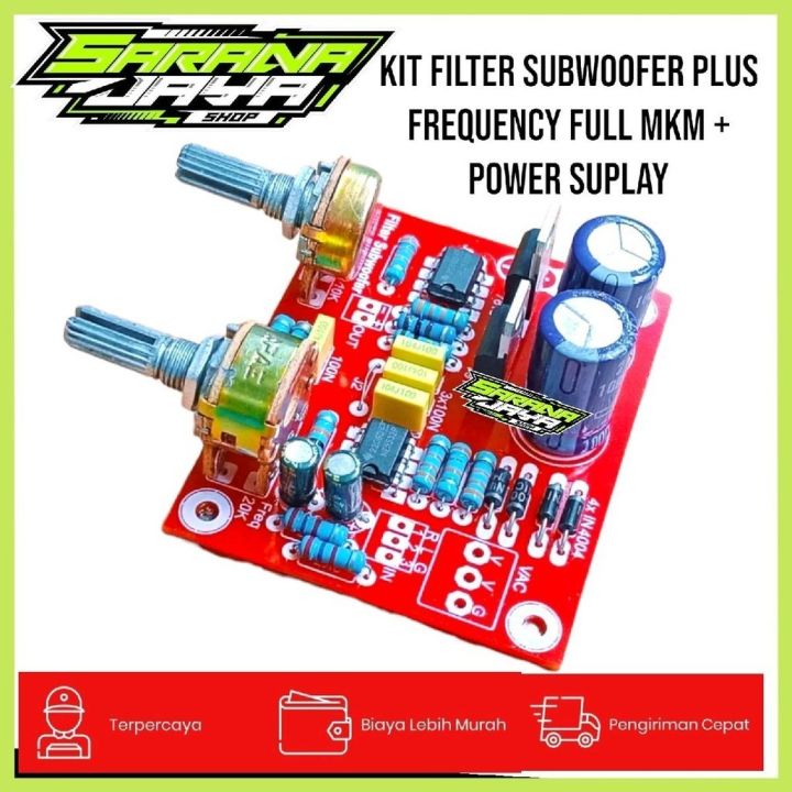 Kit Filter Subwoofer Plus Frequency Full MKM + Power Suplay | Lazada ...