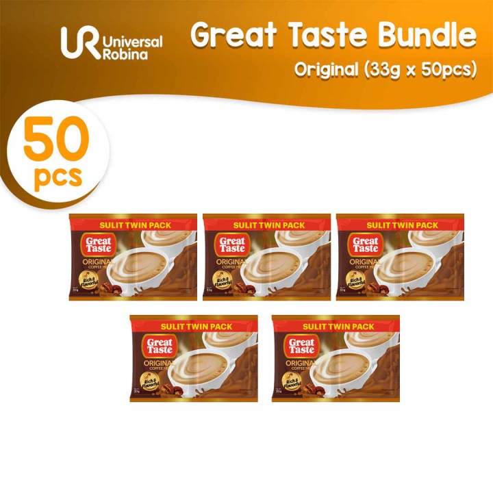 5 x Great Taste Original 3-in-1 Twin Pack (33g x 10) | Lazada PH