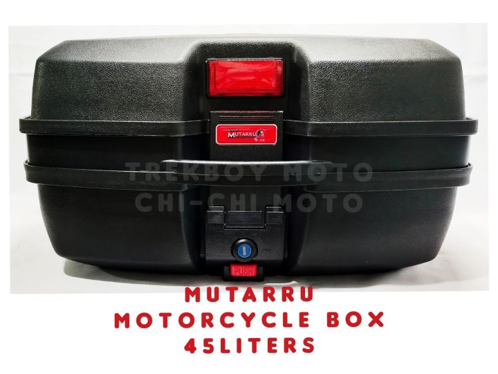 MUTARRU Motorcycle Top Box 32 Liters & 45 Liters Heavy Duty [ UNIVERSAL ...