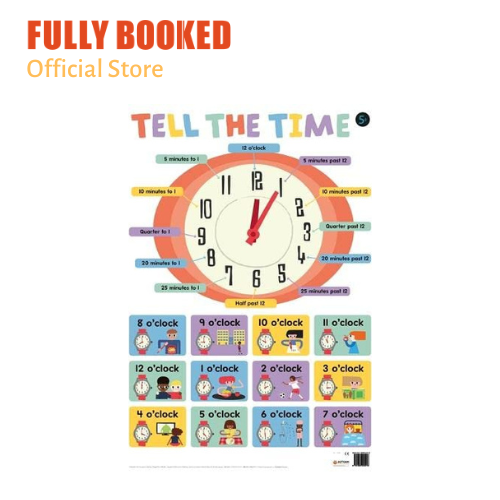 Wall Chart: Tell the Time | Lazada PH