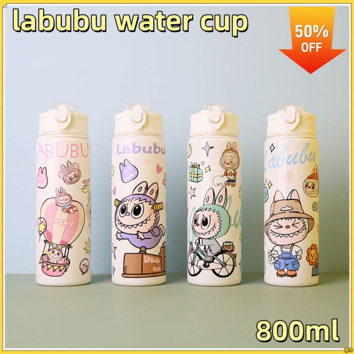750-800ml Labubu botol udara kapasiti besar, cwan bersibat plastik ...