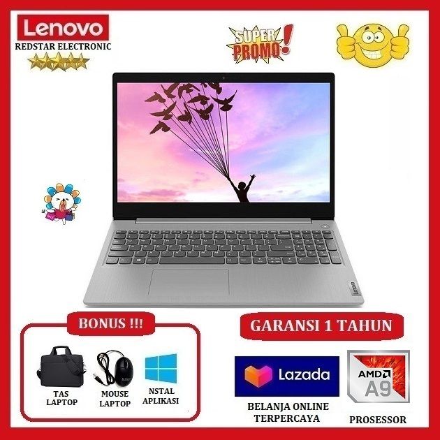 LAPTOP SUPER SLIM LENOVO IDEAPAD 330/320 AMD A9 RAM 4GB - 512GB SSD // WINDOWS 10 // 14'' INCH ...