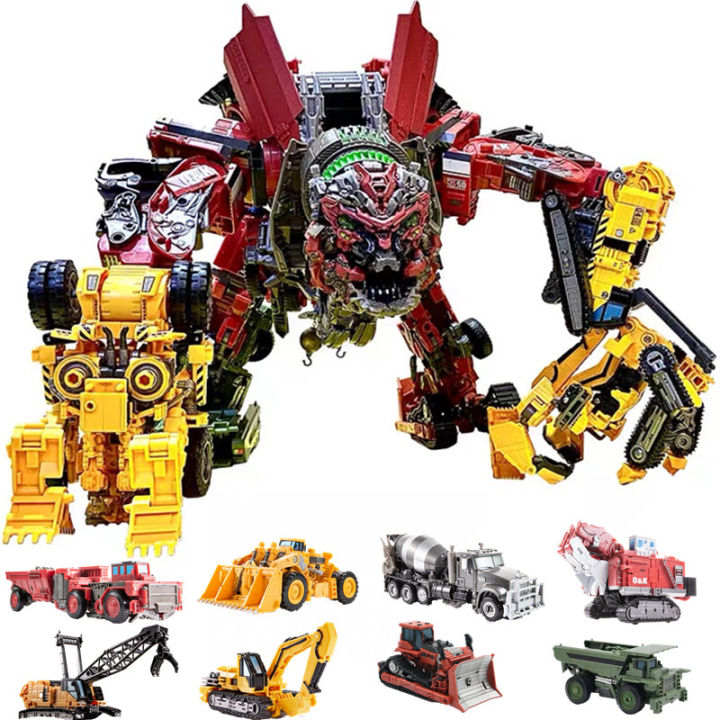 AOYI Cool 8 IN 1 Oversize Devastator Transformation Toys Boy Anime Hook ...
