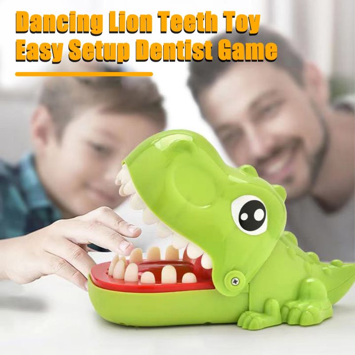 Dancing Lion Teeth Toy Toddlers Dentist Game Dinosaur Dentist Game ...