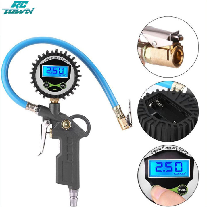 Digital Tire Pressure Gauge (0-255 PSI) With High-Precision Sensor LED ...