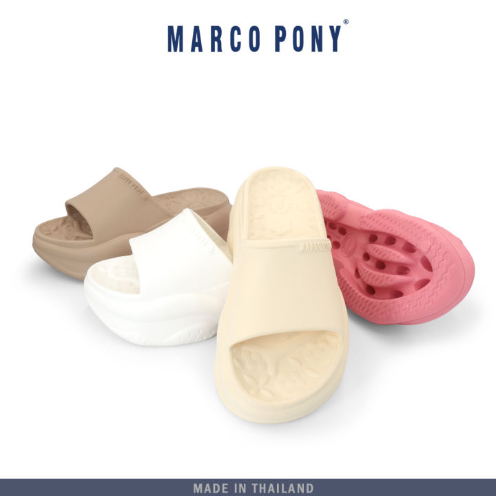 Marco Pony รองเท้าส้นสูงผู้หญิง รองเท้าแตะผู้หญิงแฟชั่น ทนต่อการสึกหรอ ...