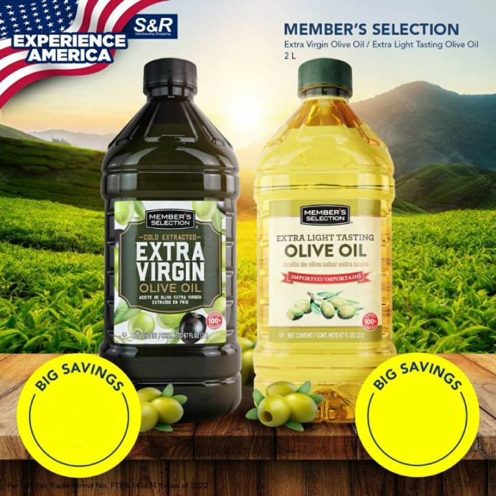 S&R Member's Selection Extra Virgin Olive Oil 2L | Lazada PH