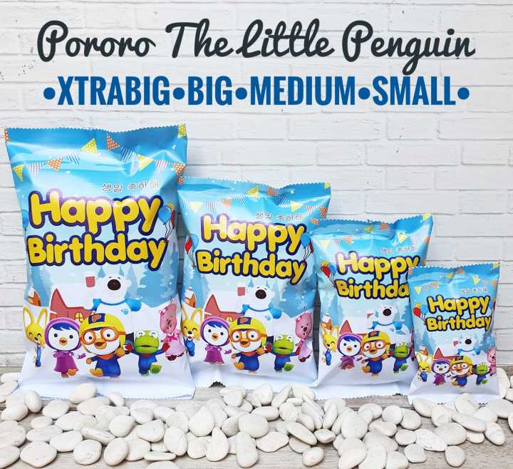 Pororo Pouch Snack Vinyl Kemasan Snack Hampers Birthday Jumbo Souvenir ...