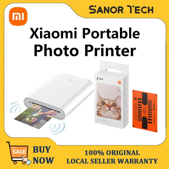 Xiaomi Mi Portable Photo Printer-Bluetooth Connection / Photo Paper ...