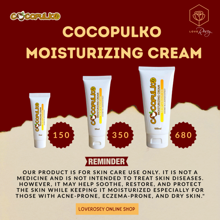 Cocopulko Moisturizing Cream - Gentle Hydrating Moisturizer for All ...