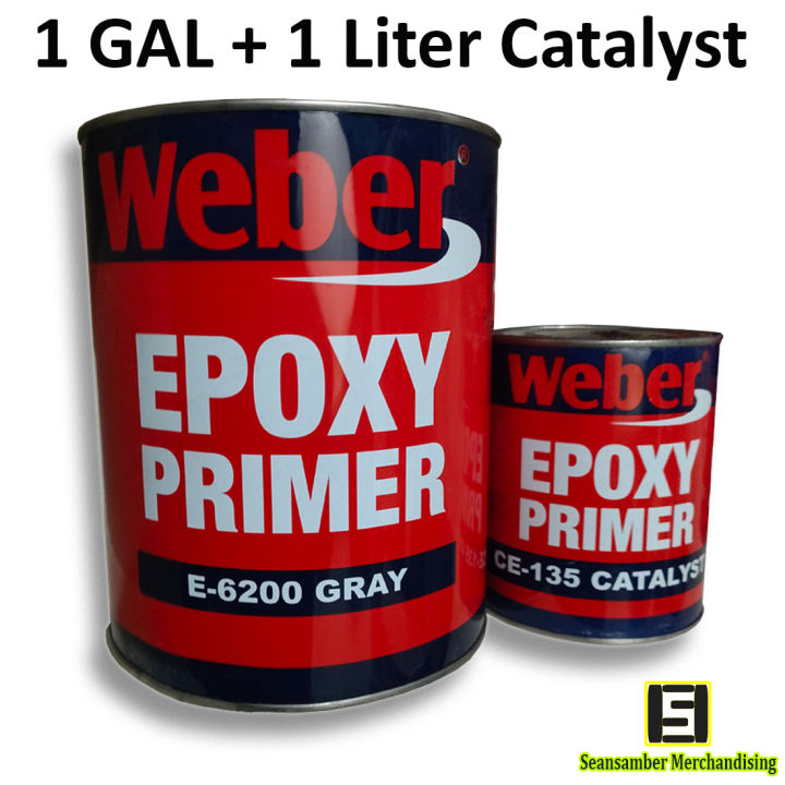 Weber Epoxy Primer Gray with Catalyst 1 Gallon or 4 Liters | Lazada PH