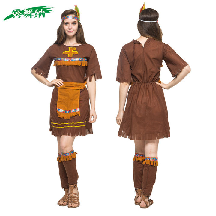 Adult Female Indian Costumes Halloween Cosplay Costumes Masquerade ...