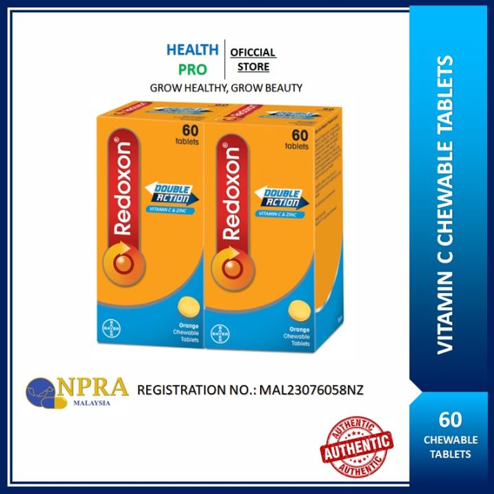 REDOXON Chewable Vitamin C 500MG & Zinc 5MG Tablets | Lazada
