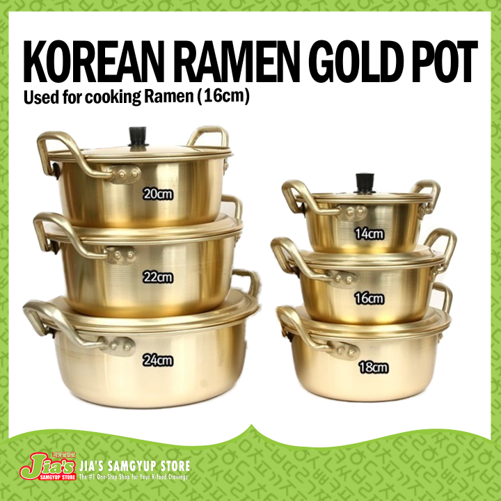 Korean Ramen Gold Pot 16cm | Lazada PH