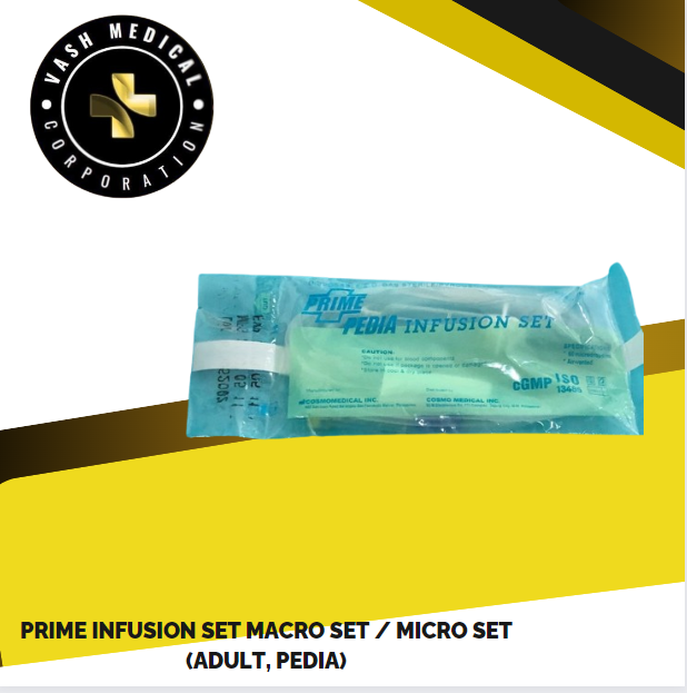 PRIME INFUSION SET MACRO SET / MICRO SET (ADULT, PEDIA) | Lazada PH