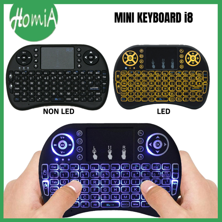 Mini Keyboard Wireless i8 2.4GHz Touch Pad Air Mouse For PC Android ...