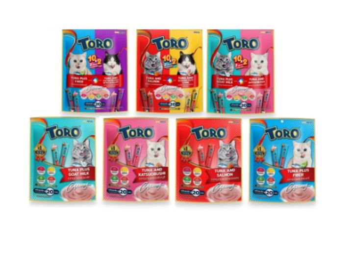 TORO TORO cat snack โทโร่ แมวเลีย ขนมแมวเลีย รุ่น 15กรัม x 20 ซอง ( 1 ...