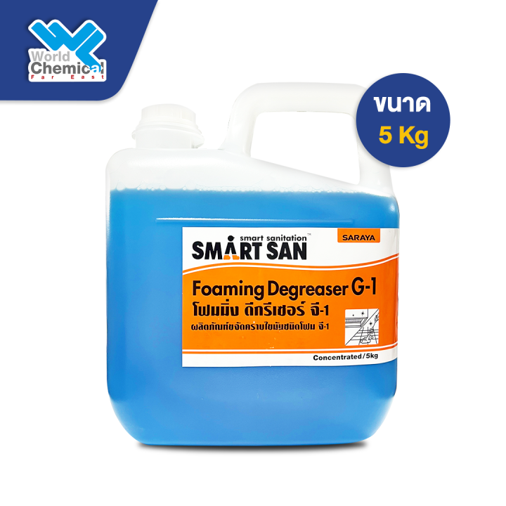น้ำยาขจัดคราบไขมัน Saraya G-1 Foaming Degreaser 5 Kg | Lazada.co.th