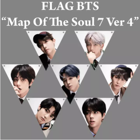 Flag BTS Map Of The Soul 7 Ver 4 Free Tali - Flag KPOP | Lazada Indonesia