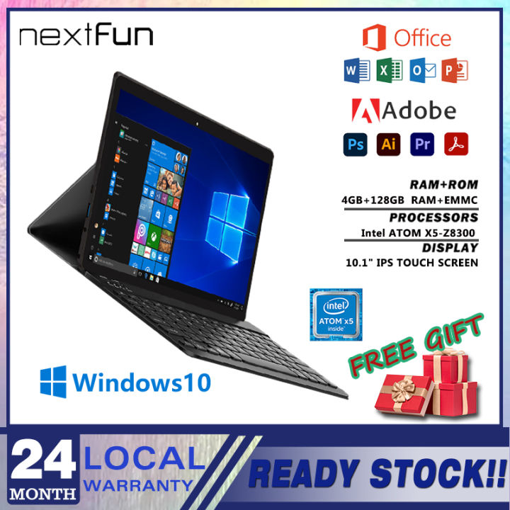 Nextfun 10.1-inch win10 tablet windows PC 2-in-1 Laptop Office ...