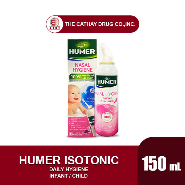 Humer Infant-Child Nasal Hygiene 100% Sea Water Nasal Spray 150mL ...