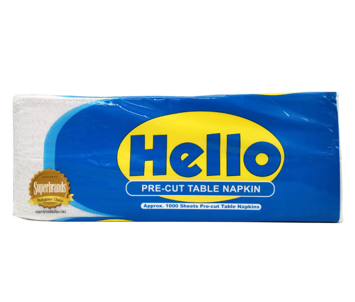 Hello Pre-cut Table Napkin Tissue (Max of 4 per order) | Lazada PH