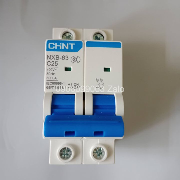 CB Chint 2P NXB 25A, 40A (220VAC) - Cầu dao cắt điện 1 pha | Lazada.vn