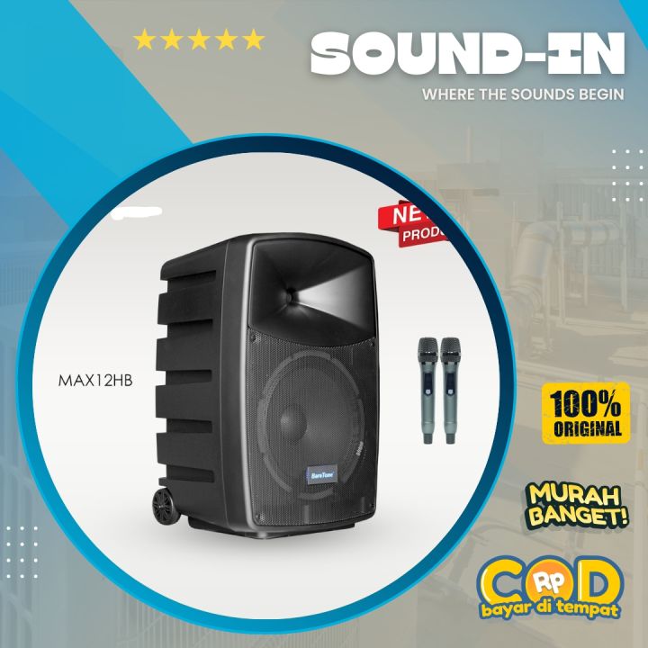 Speaker Portable Baretone 12 Inch MAX12HB Speaker Bluetooth 12 Inch ...