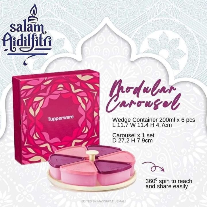 Tupperware Modular Carousel with Gift Box/ Hadiah / Open House gift/ Raya gift set/ Ramadhan ...