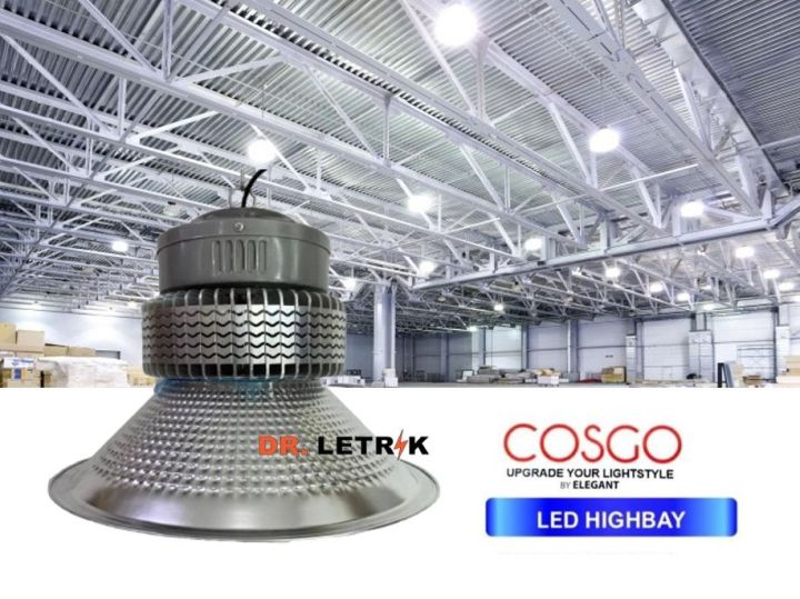 Cosgo Super Bright LED Highbay 100W (6500K Daylight) c/w Reflector | Lazada