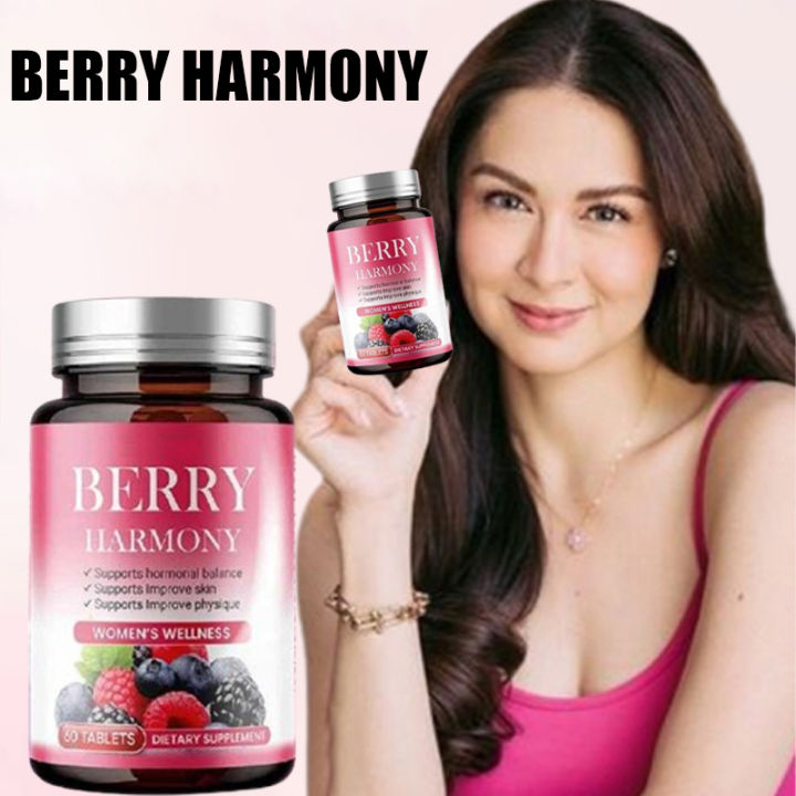 60 Pcs Berry Harmony original hormone balance supplement improved women's health improved skin ...