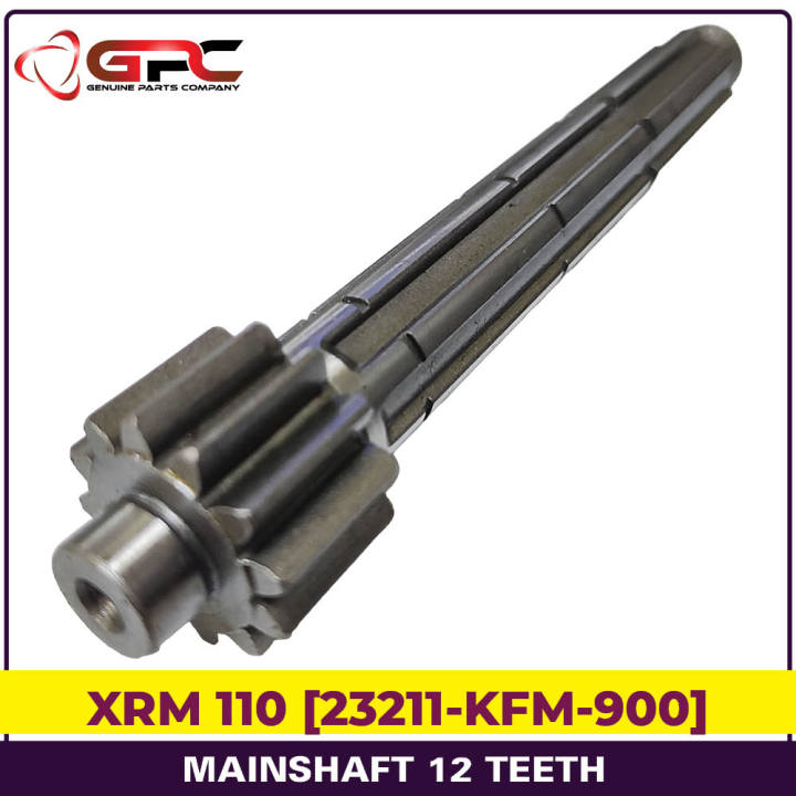 GPC Honda XRM 100 Mainshaft 12T [23211-KFM-900] | Lazada PH