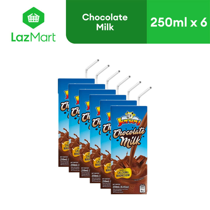 Jersey UHT Chocolate Milk 250ml - Pack of 6 | Lazada PH